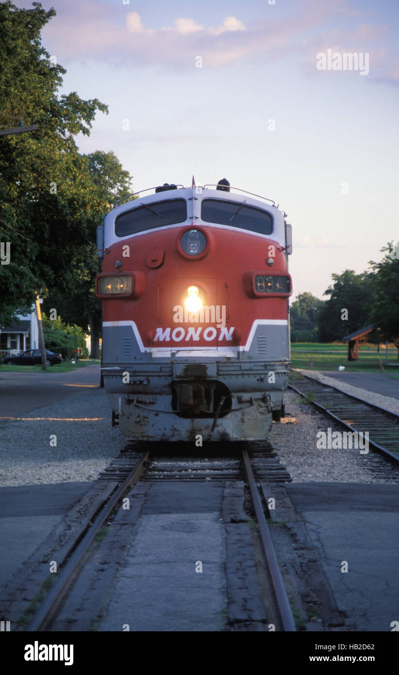 A Monon Railroad GM Electromotive Division F3 diesel electric ...