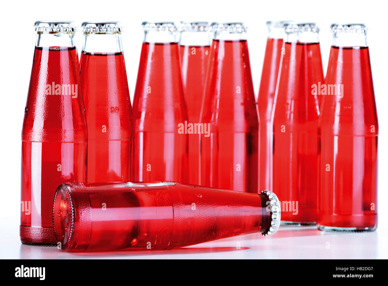 Bottles of herbal-aperitif, similar to Campari Stock Photo - Alamy