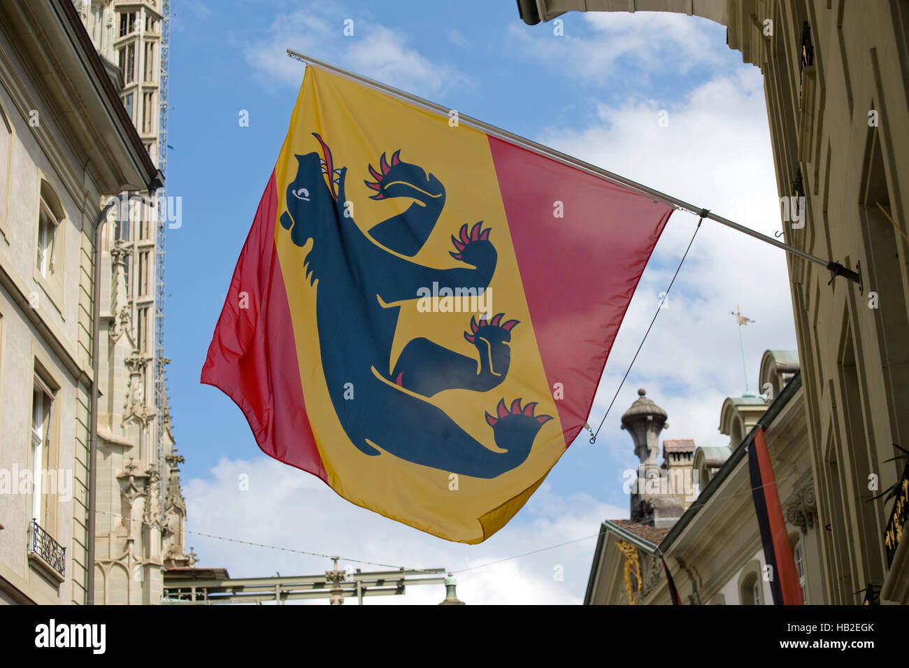 Flag of Berne, Switzerland, Europe Stock Photo - Alamy