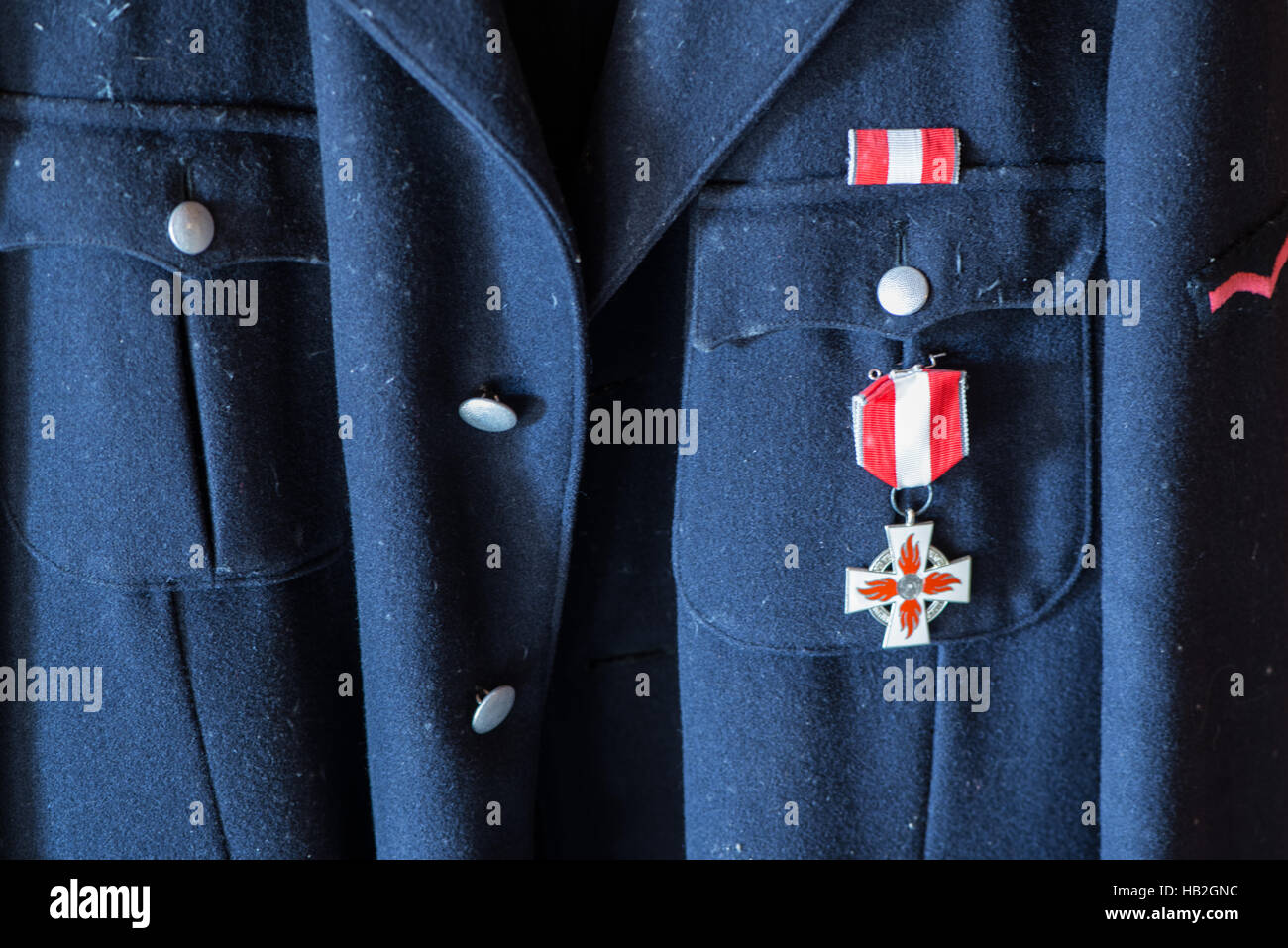 Fire Brigade Uniform Stock Photo - Alamy