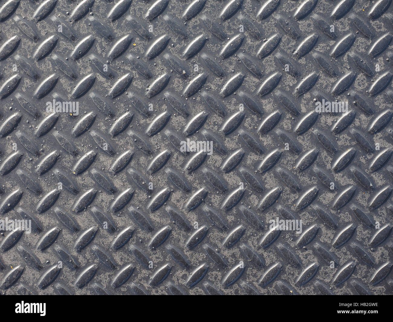 Grey steel diamond plate background Stock Photo - Alamy