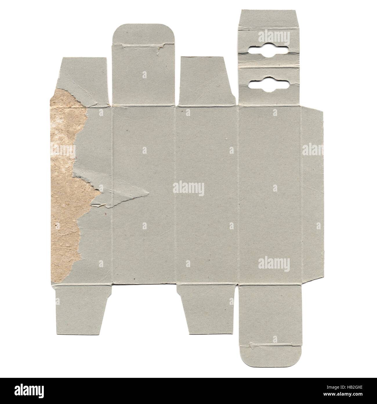 Cardboard box unfolded Stock Photo - Alamy