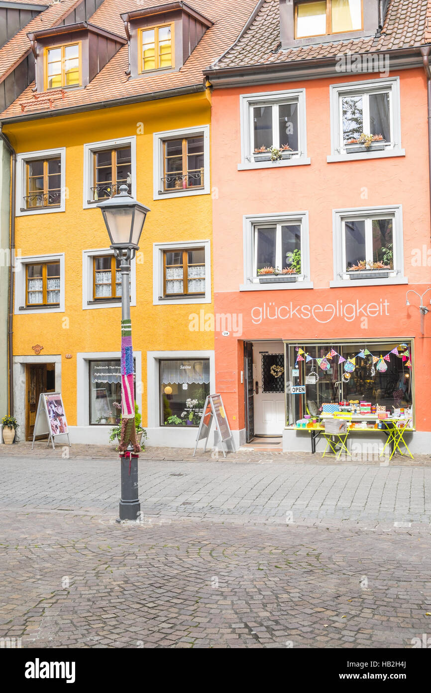 shops, historic city center Stock Photo - Alamy