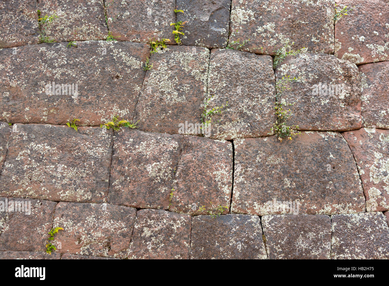 Inca wall made of stones in the Sacred Valley, Peru Stock Photo - Alamy