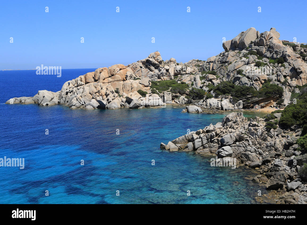Bay in Capo Testa in Sardinia Stock Photo - Alamy