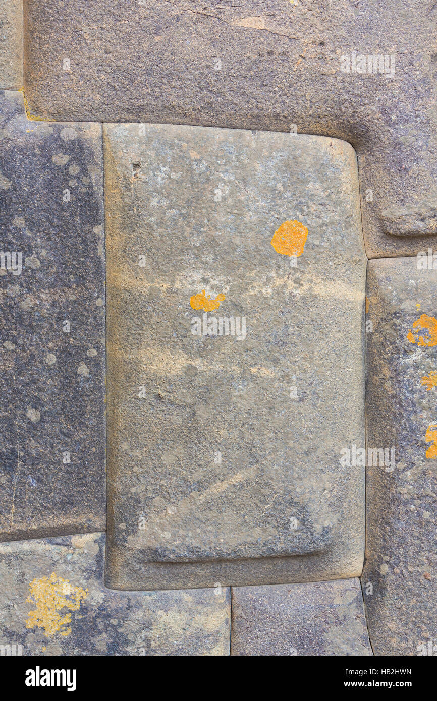 Inca wall made of stones in the Sacred Valley, Peru Stock Photo - Alamy
