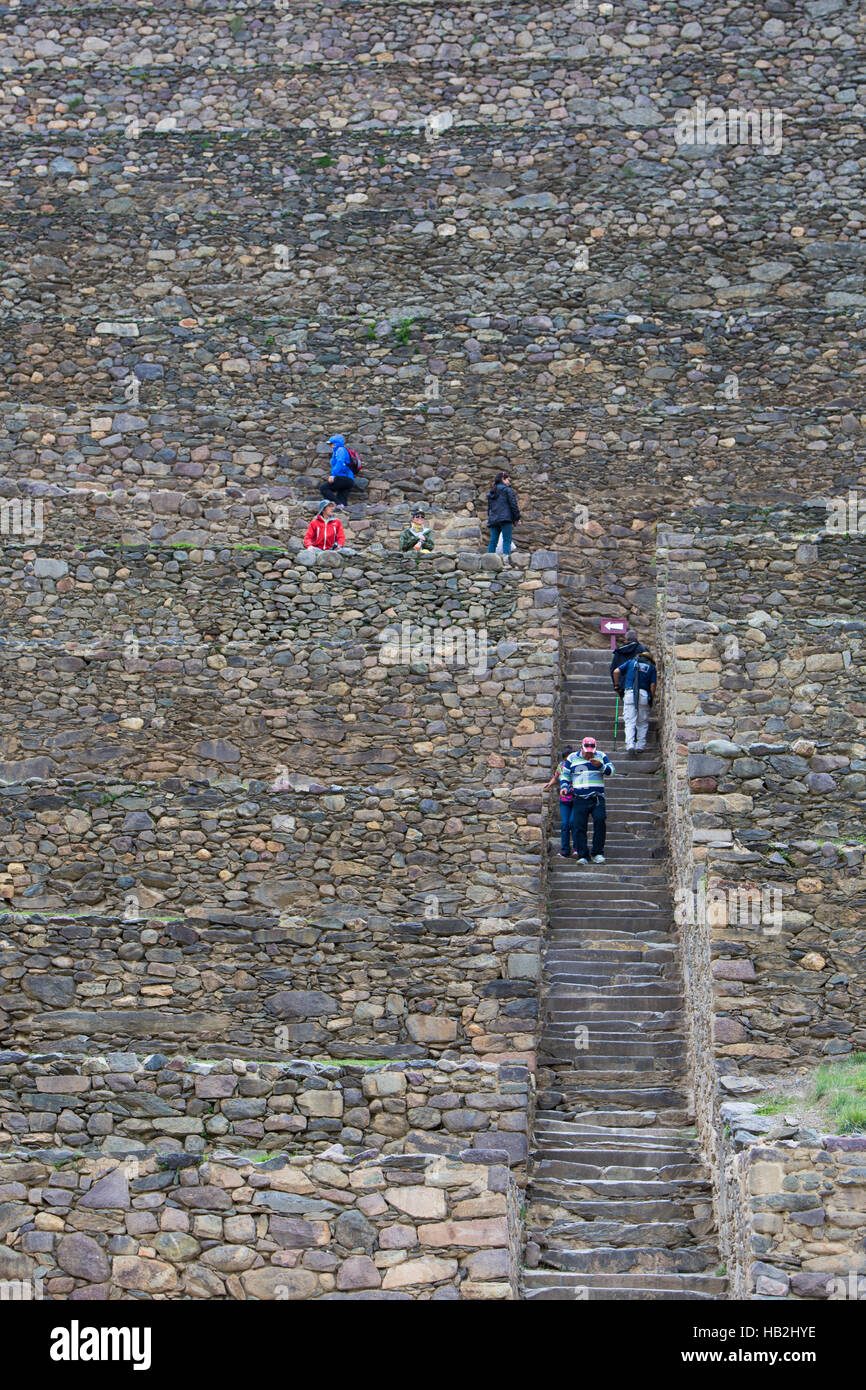 Inca wall made of stones in the Sacred Valley, Peru Stock Photo - Alamy