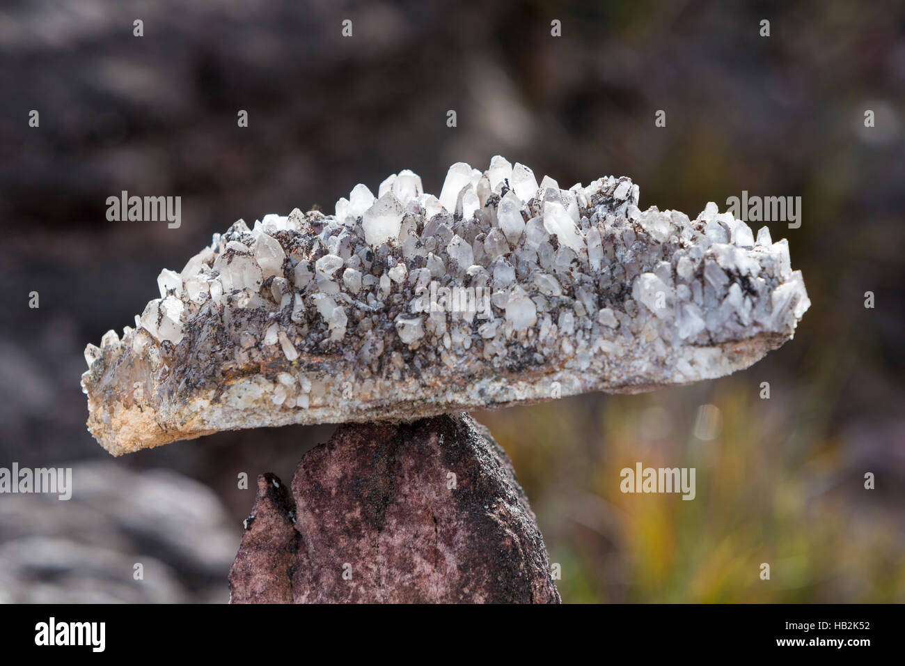 Quartz on the top of Mount Roraima, Venezuela Stock Photo - Alamy