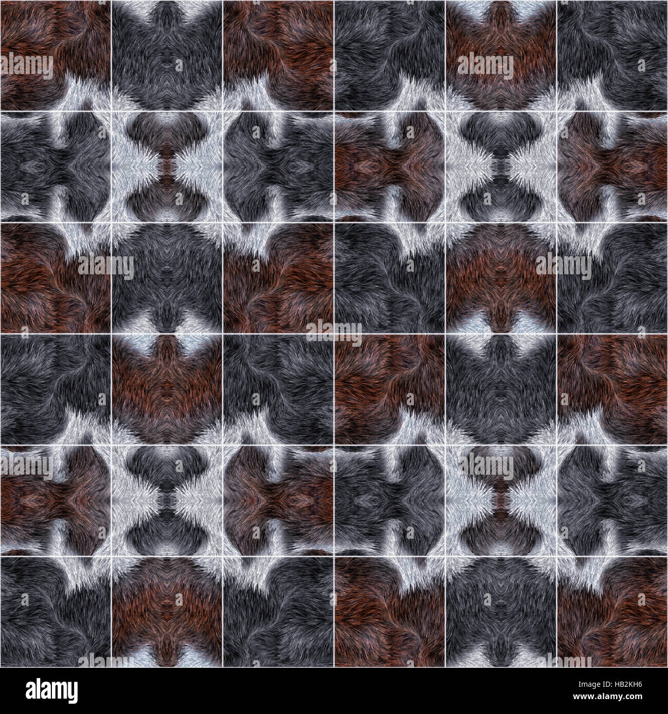 fur pattern divided square Stock Photo - Alamy