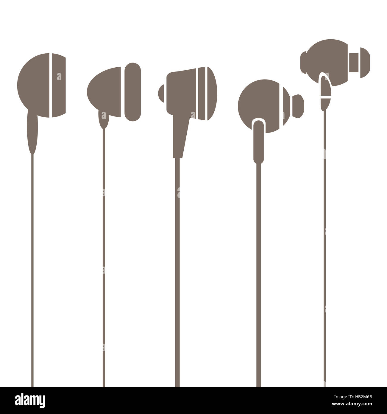 Earphones symbol hi-res stock photography and images - Alamy