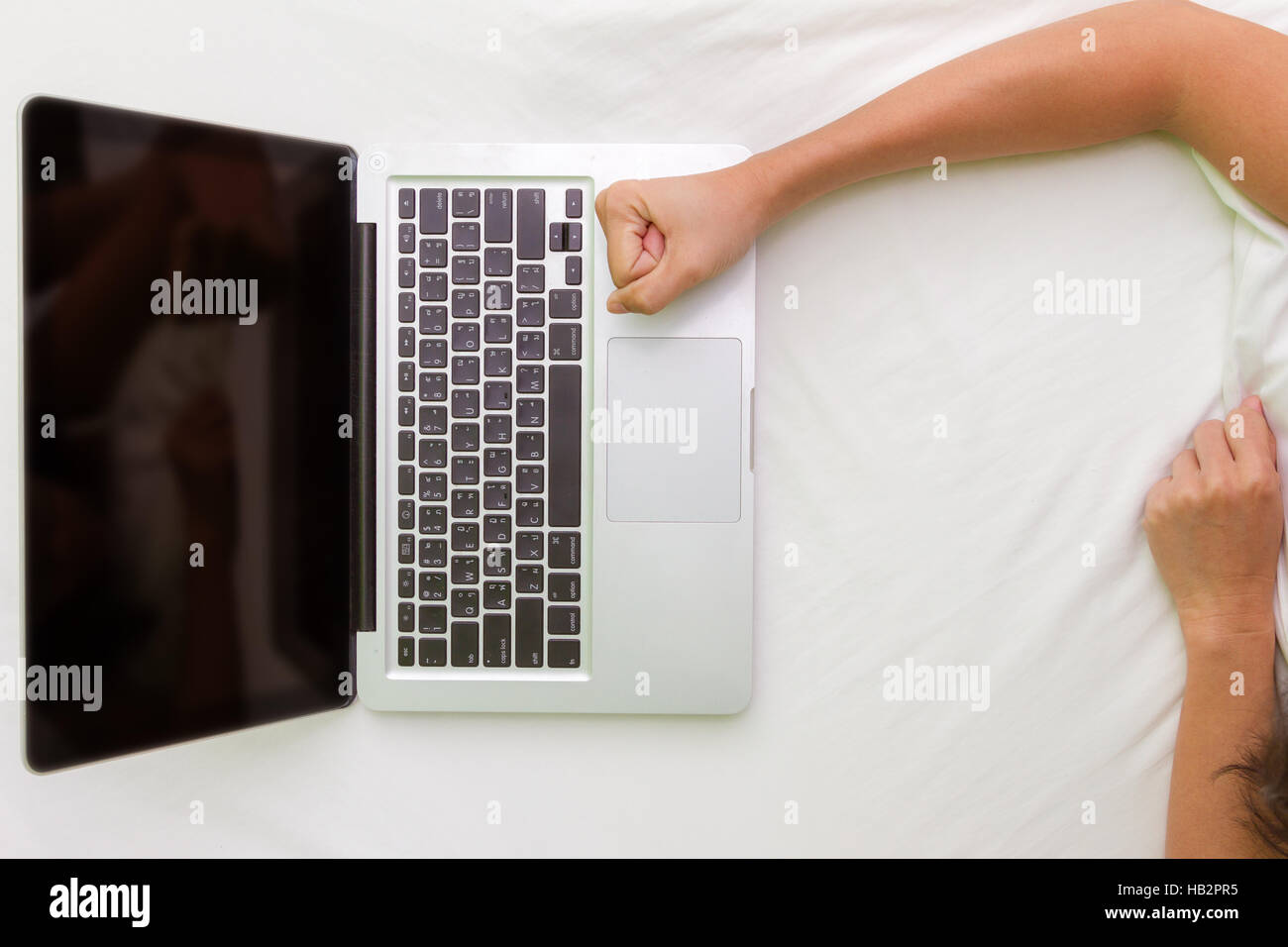 Woman Angry Computer Typing High Resolution Stock Photography and ...