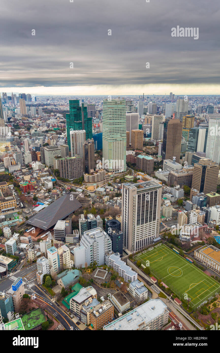Urban aerial view of Tokyo, Japan Stock Photo - Alamy