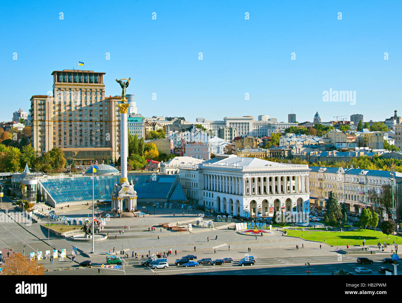 Independence Square. Kiev, Ukraine Stock Photo - Alamy