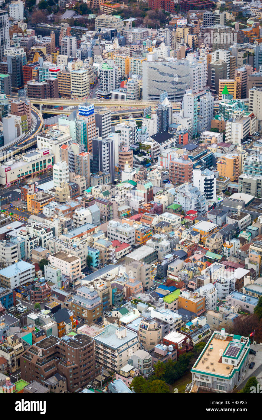 Urban aerial view of Tokyo, Japan Stock Photo - Alamy