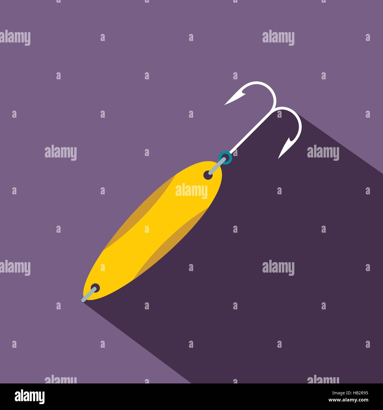 Treble hook Stock Vector Images - Alamy