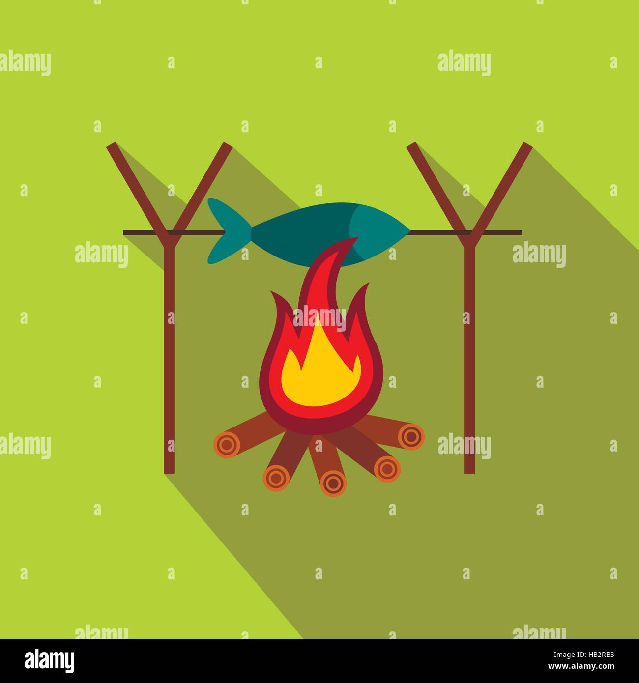 Fry fishing Stock Vector Images - Alamy