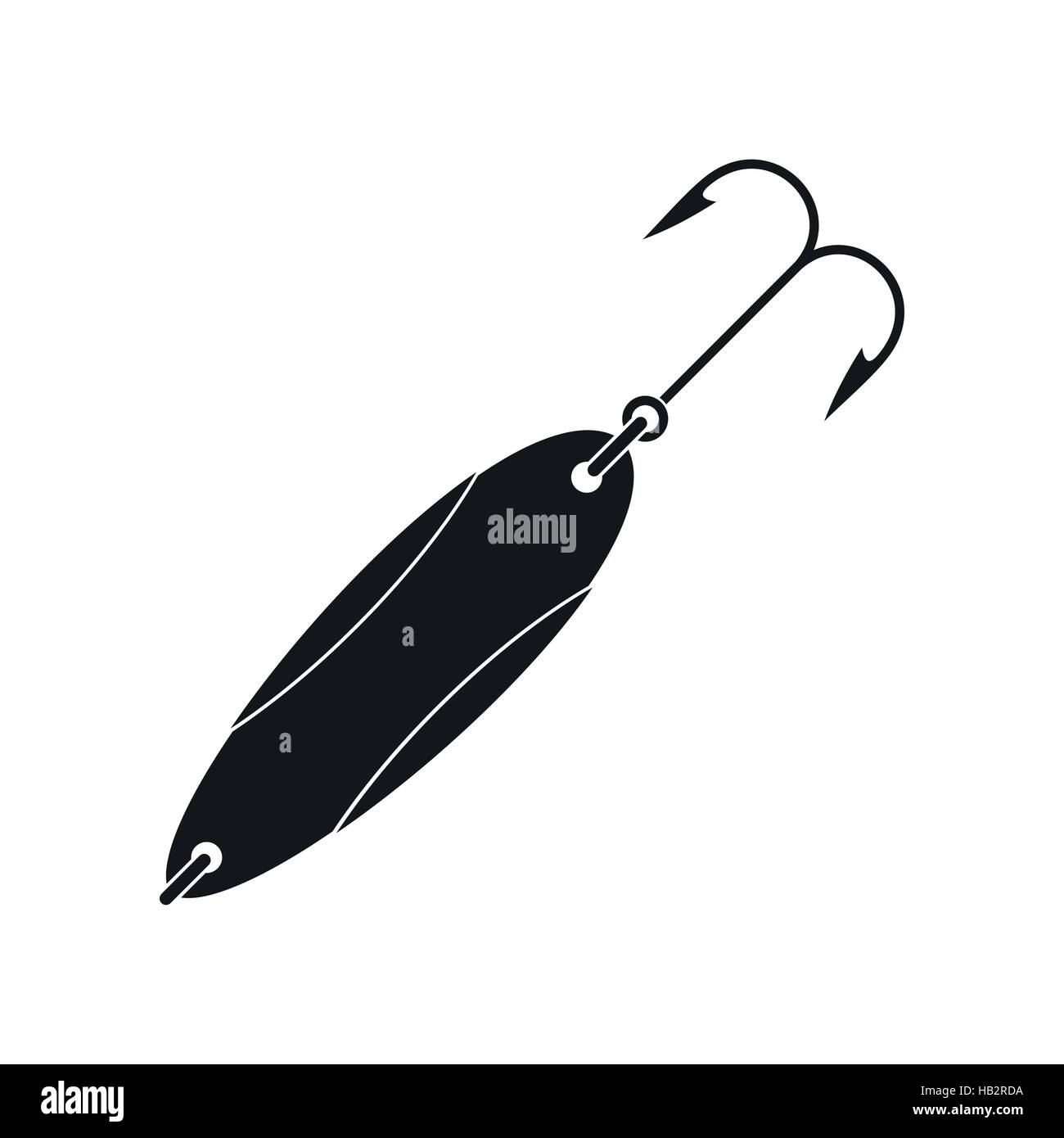 Treble hook Stock Vector Images - Alamy