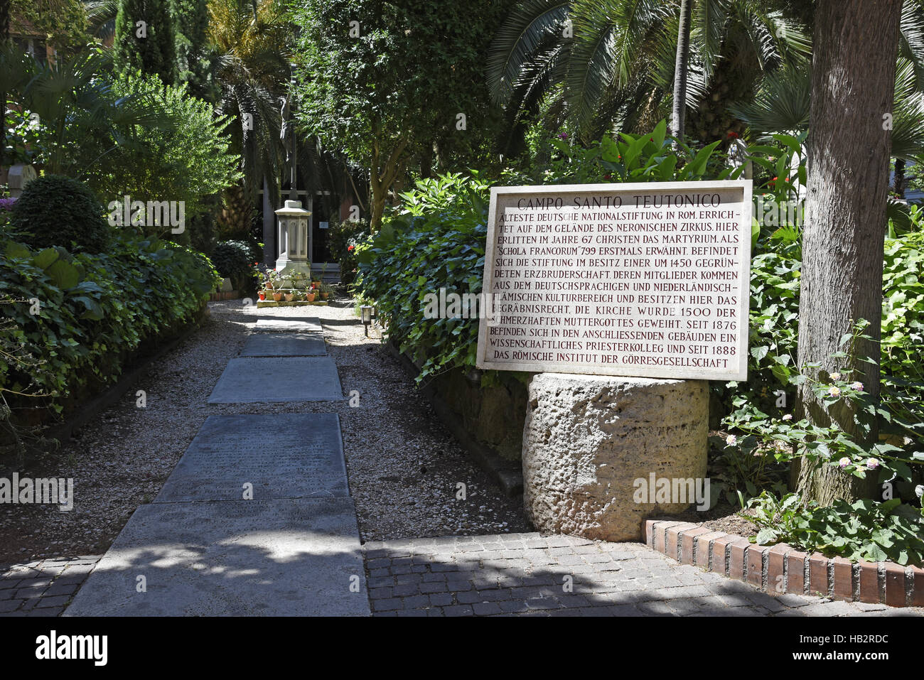 Campo Santo Teutonico, cemetery, Rome Stock Photo - Alamy