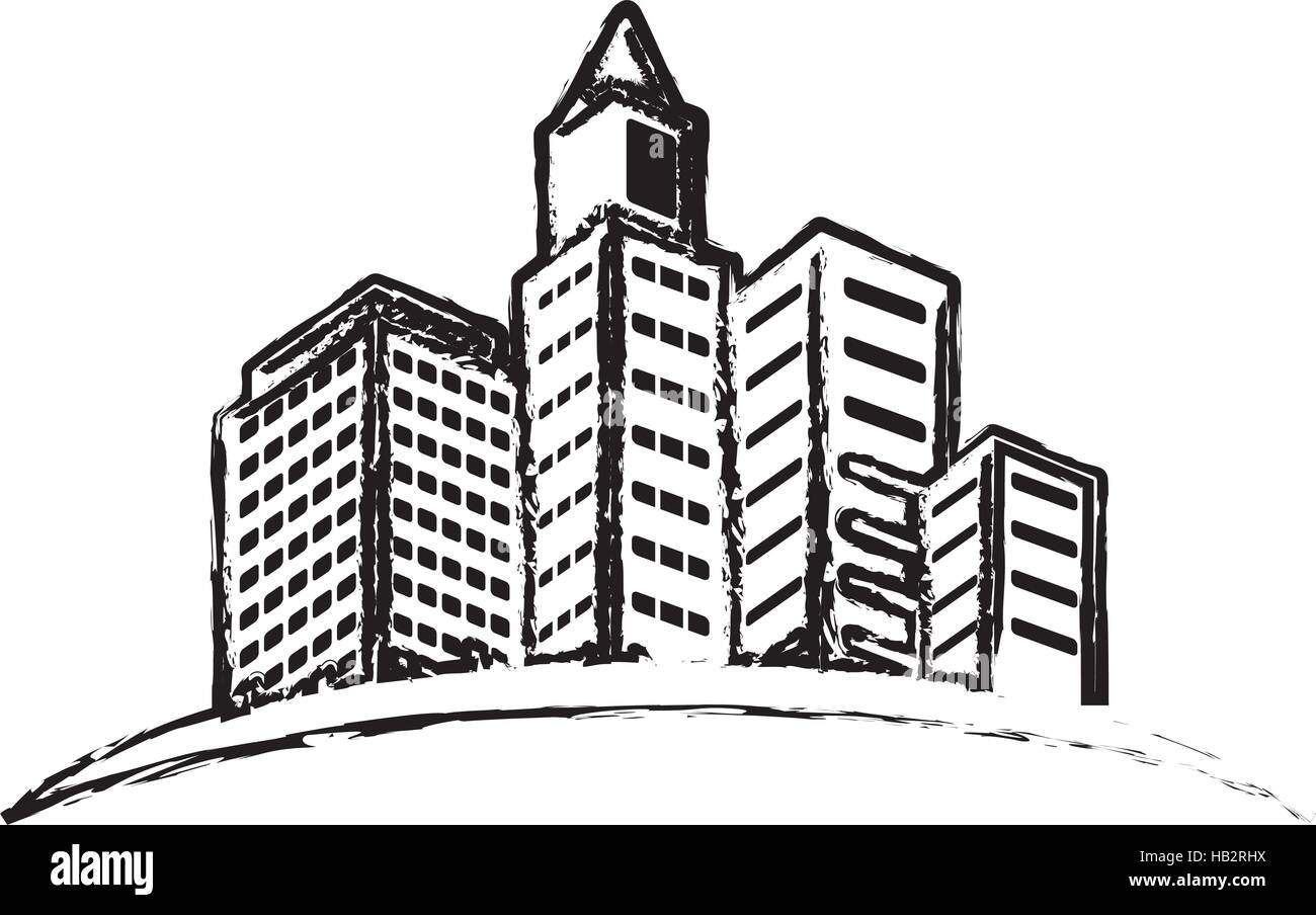 city buildings icon over white background. vector illustration Stock ...