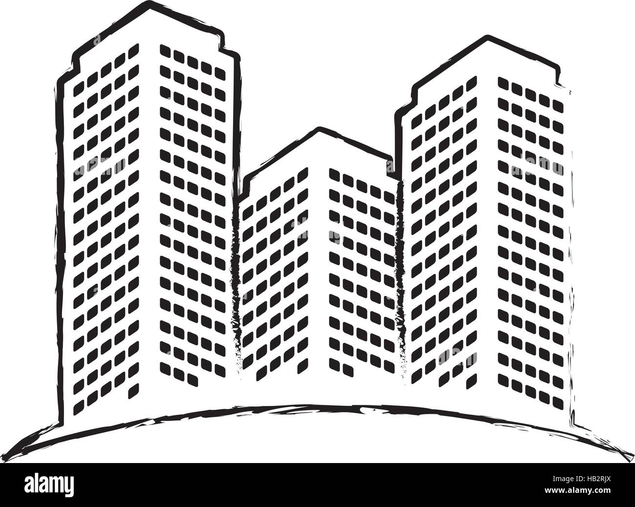 city buildings icon over white background. vector illustration Stock ...