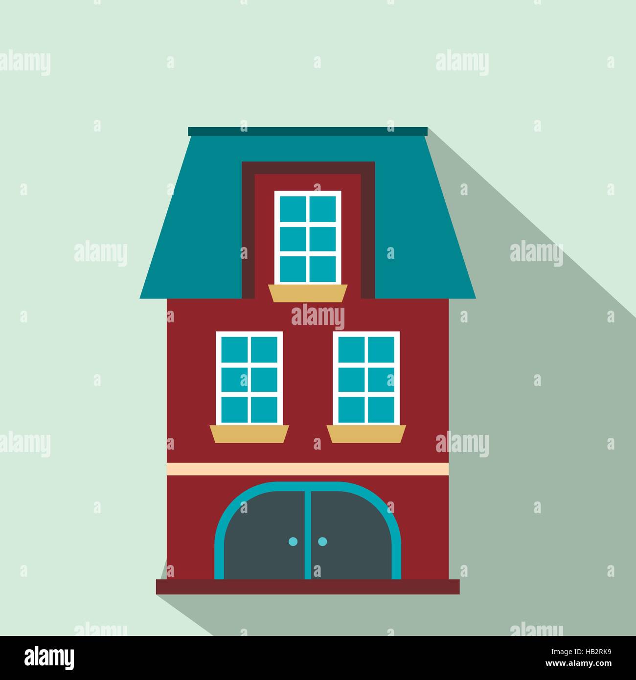 A mansard roof Stock Vector Images - Alamy