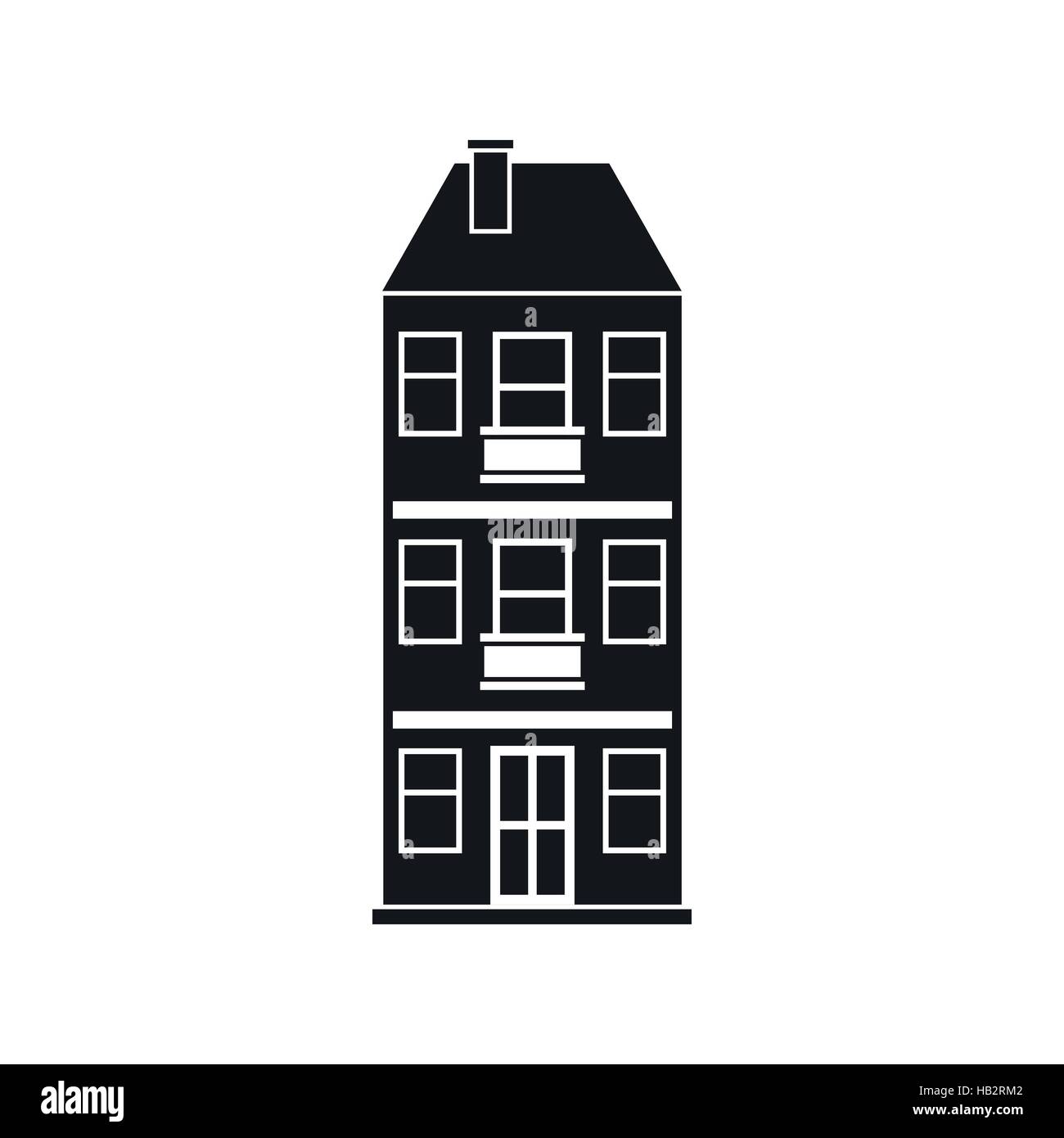 Three-storey house icon Stock Vector Image & Art - Alamy