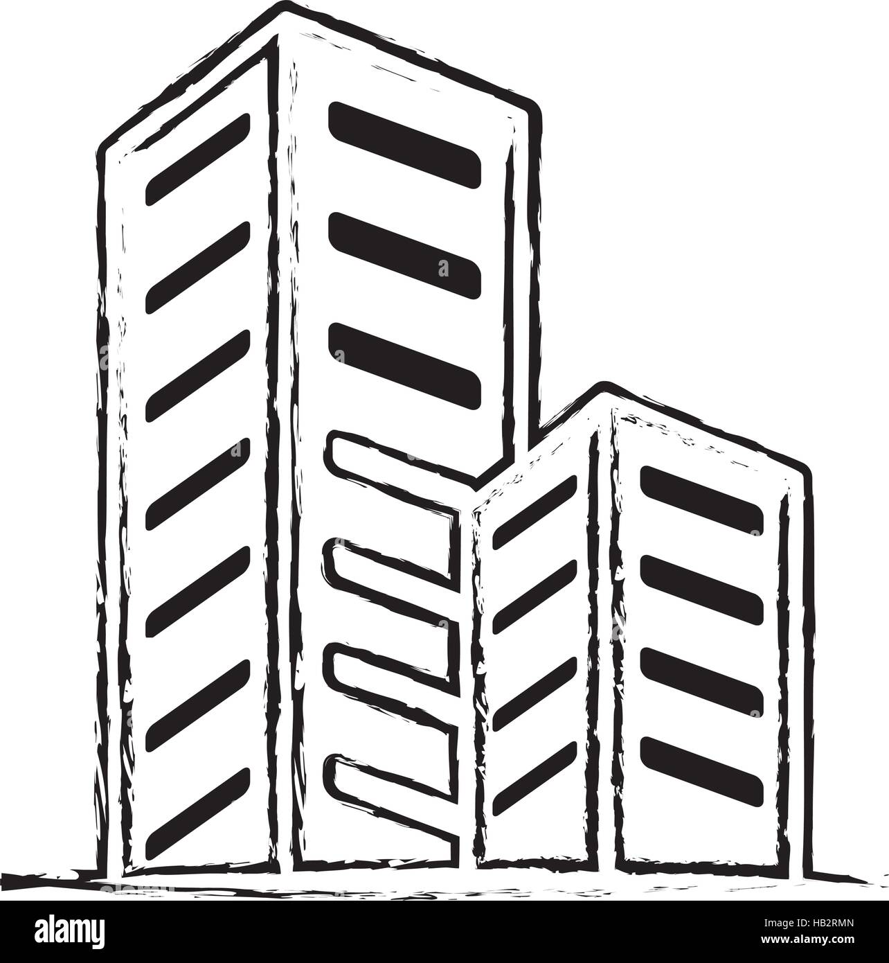 city buildings icon over white background. vector illustration Stock ...