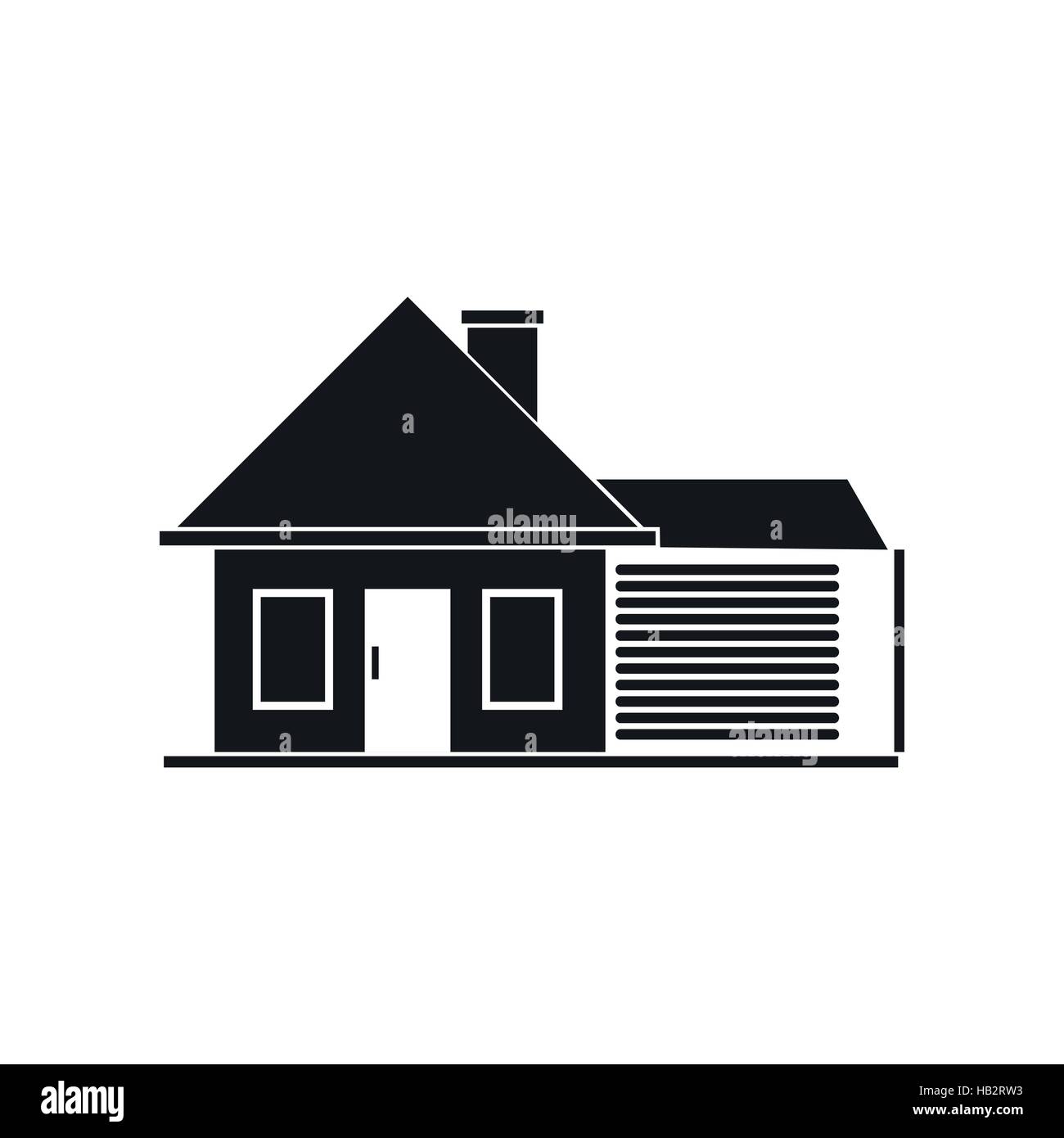 Suburban family house garage Cut Out Stock Images & Pictures - Alamy