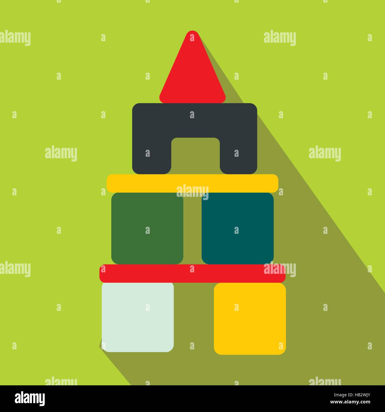 Small wooden blocks Stock Vector Images - Alamy