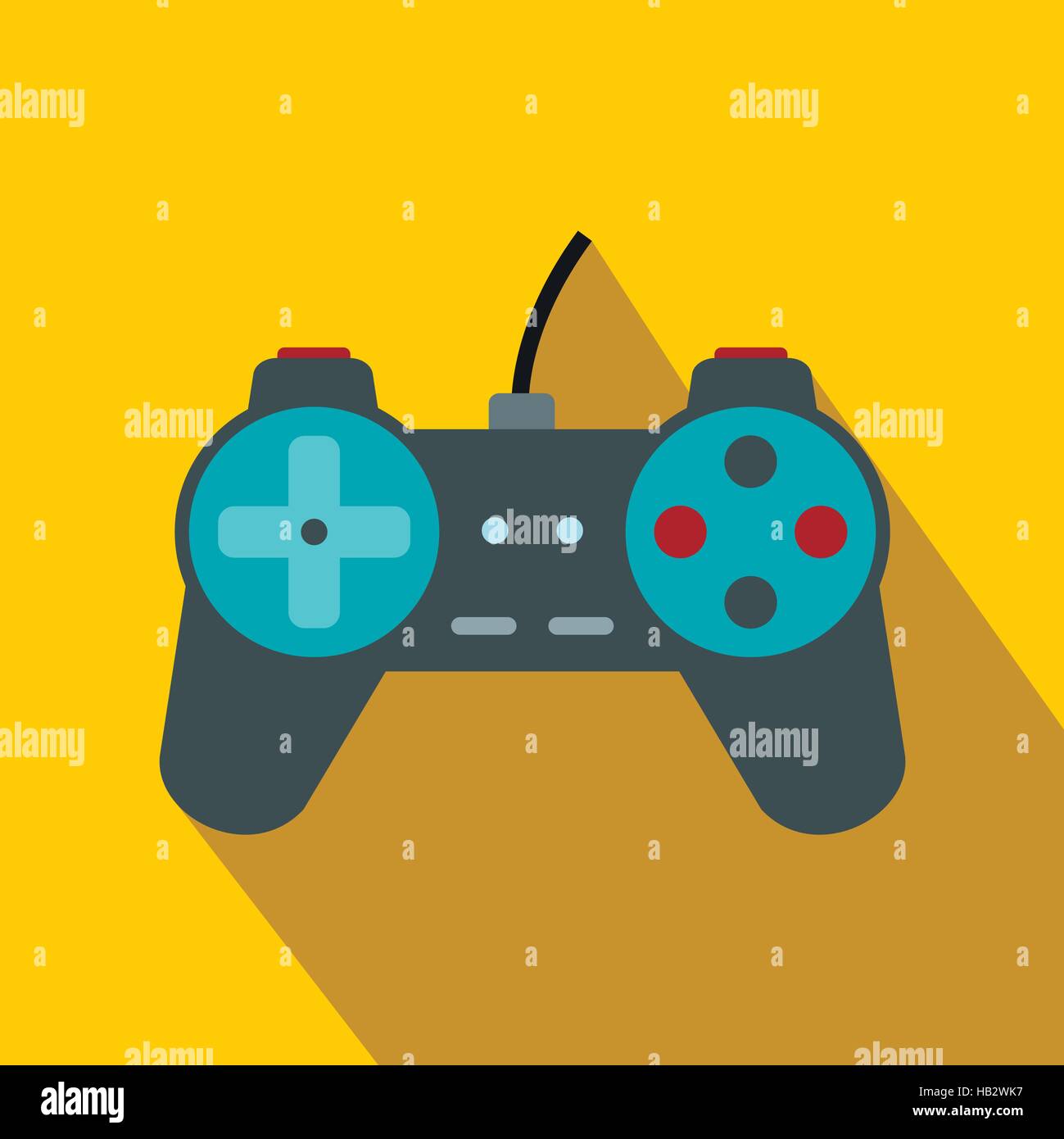 Video game controller flat icon Stock Vector Image & Art - Alamy