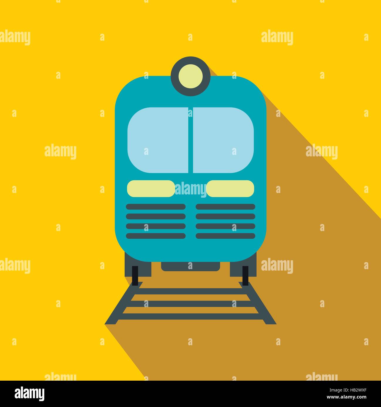 Train flat icon Stock Vector Image & Art - Alamy