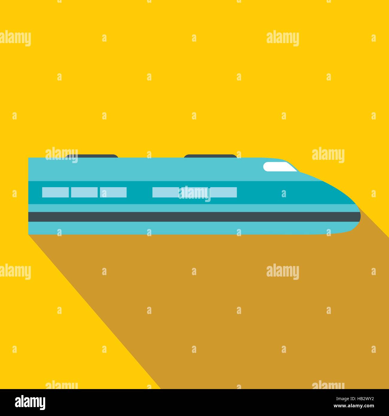 High speed train flat icon Stock Vector Image & Art - Alamy
