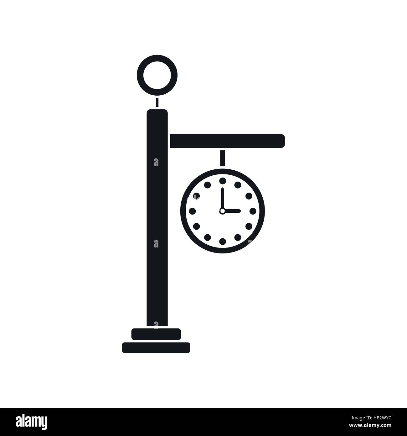 Street clock icon Stock Vector Image & Art - Alamy