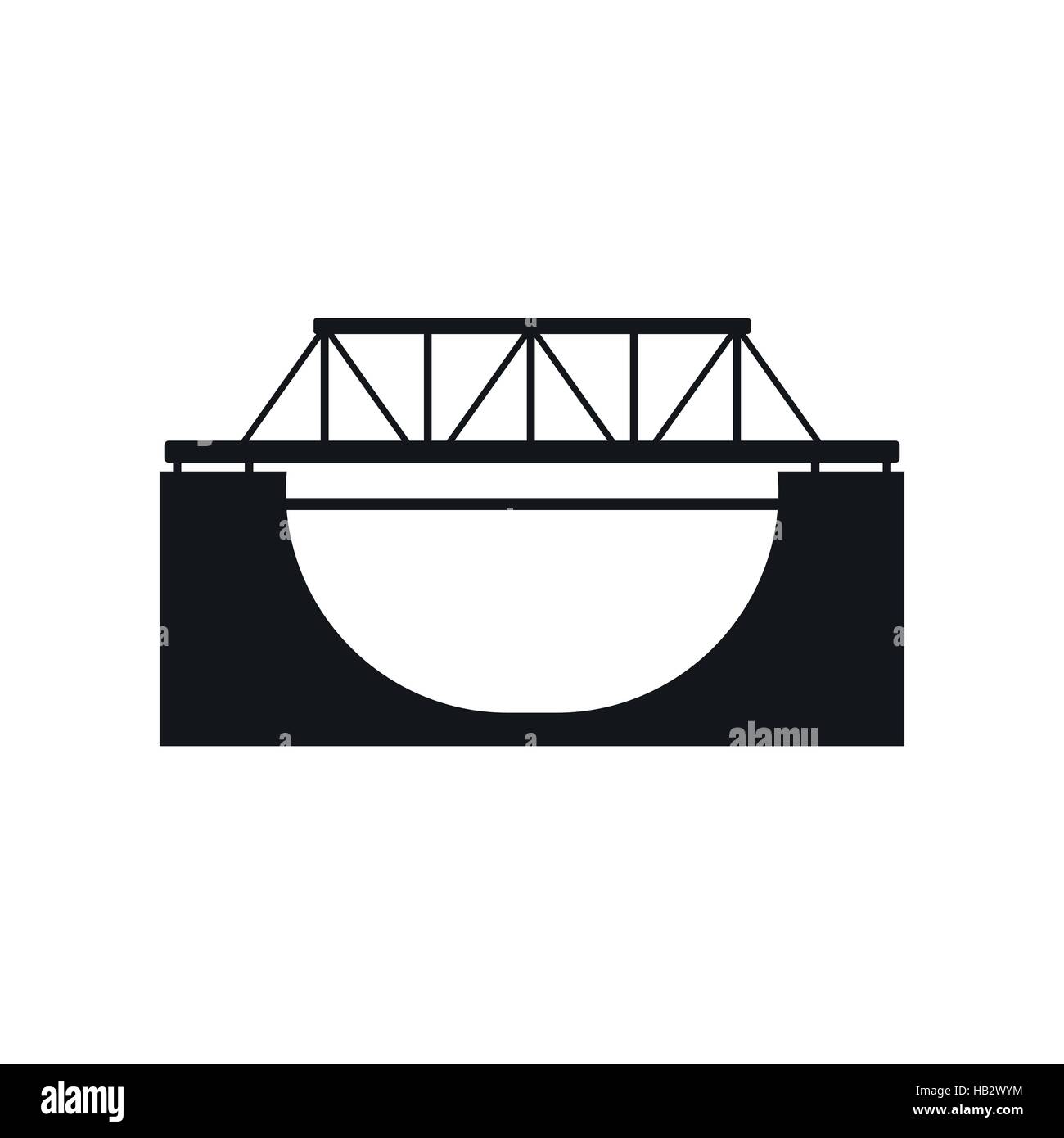 Rail bridge icon Stock Vector Image & Art - Alamy