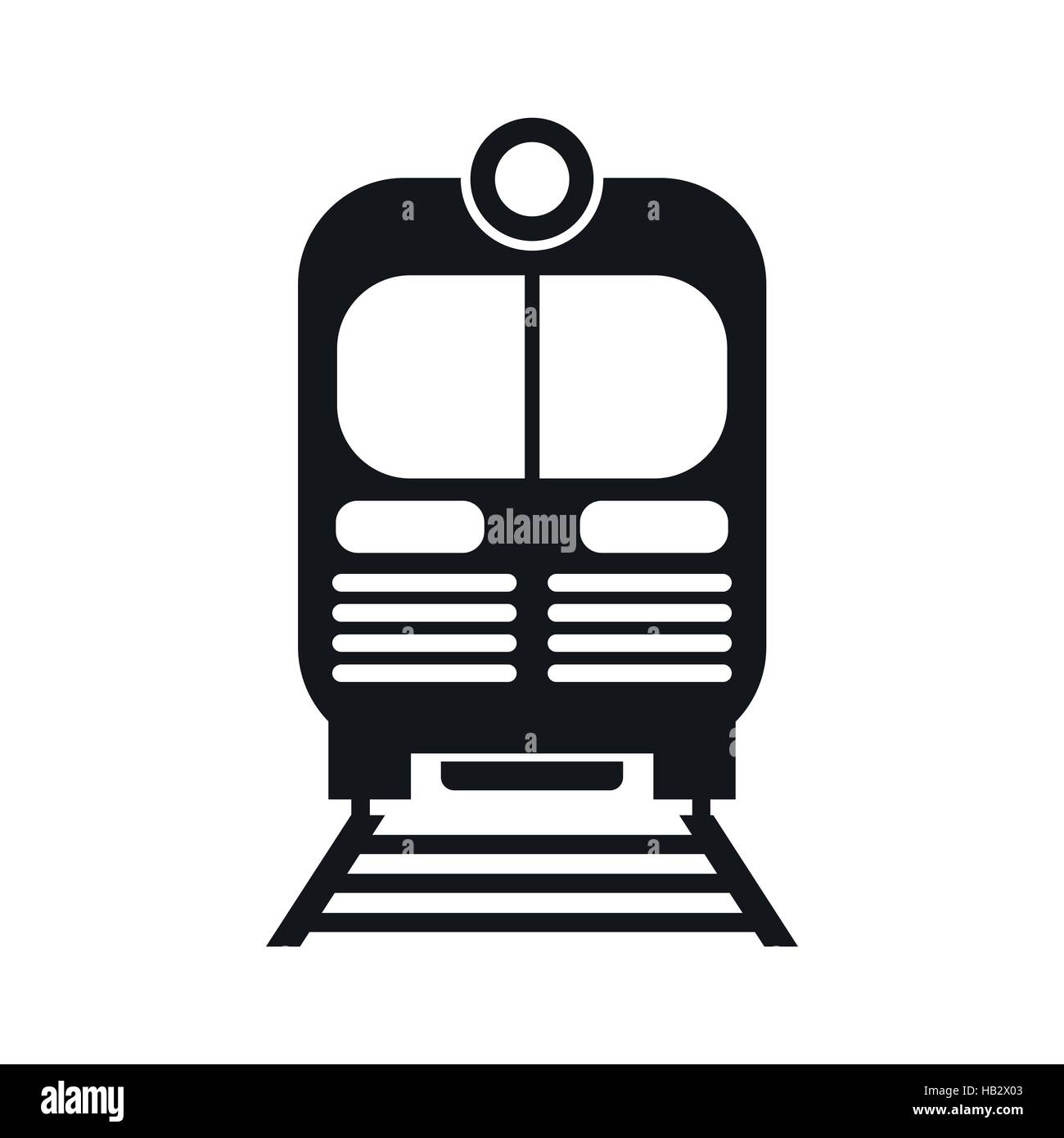 Train black simple icon Stock Vector Image & Art - Alamy