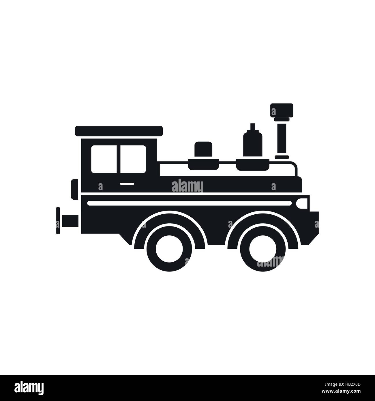 Train locomotive black simple icon Stock Vector Image & Art - Alamy
