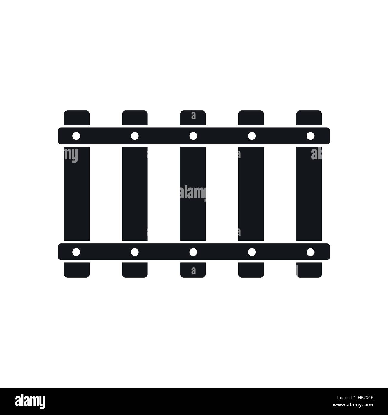 Railroad black simple icon Stock Vector Image & Art - Alamy