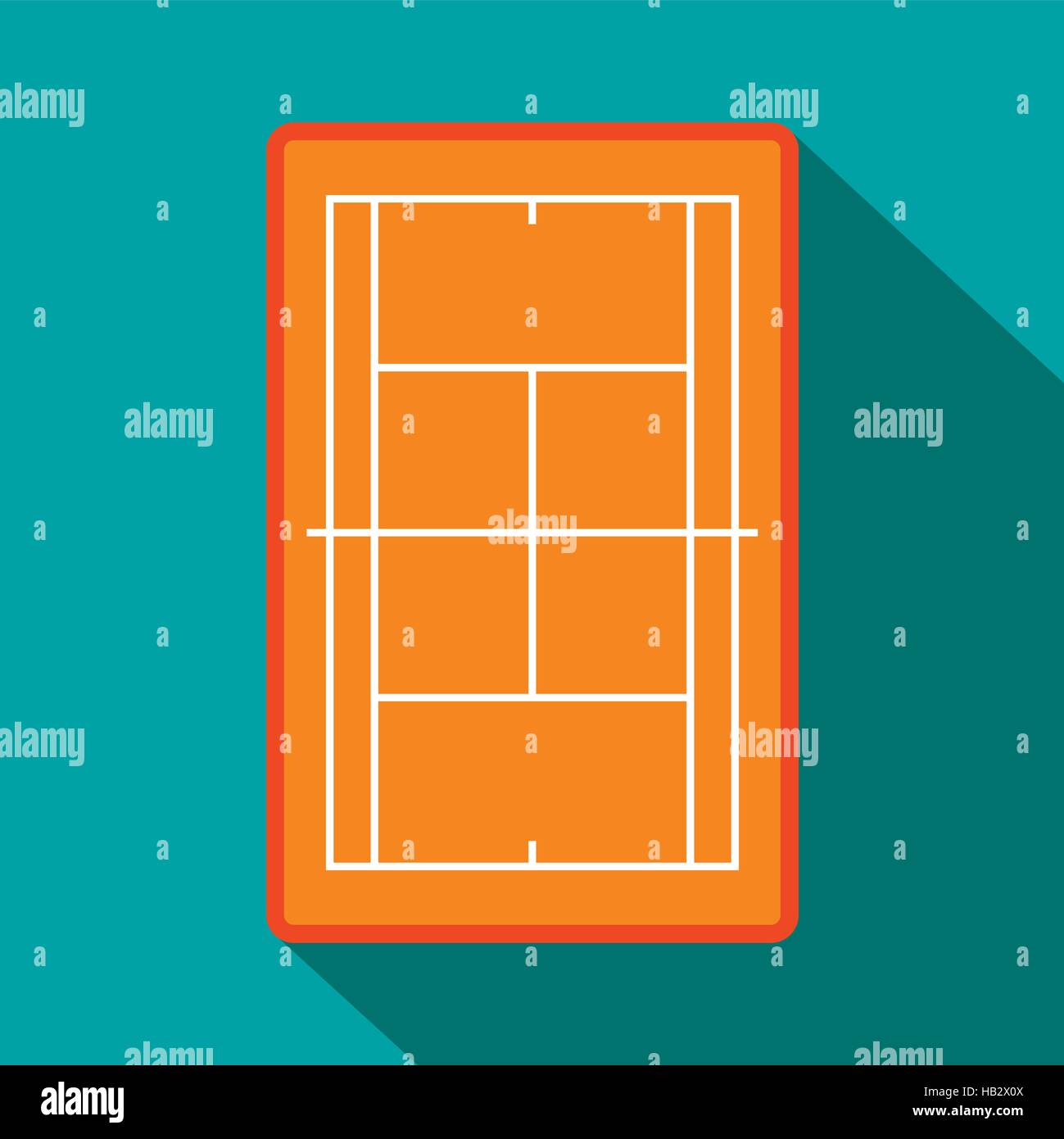 Tennis court above Stock Vector Images - Alamy