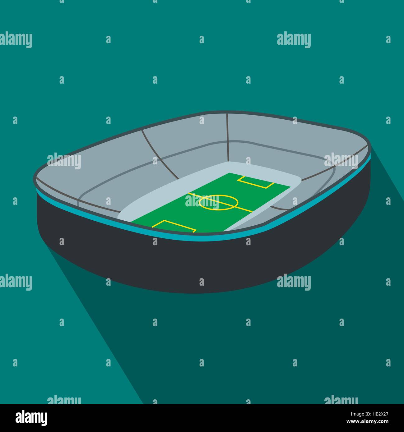 Oval footbal stadium flat icon Stock Vector Image & Art - Alamy