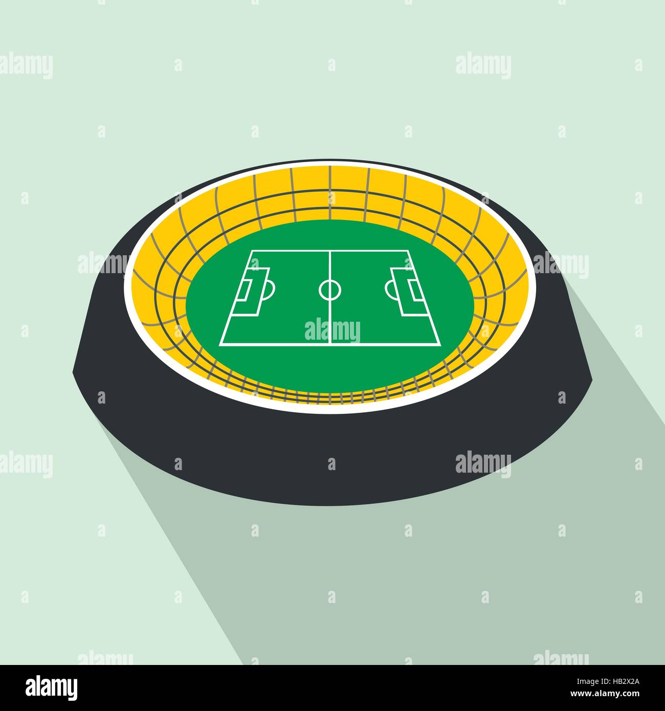 Football round stadium flat icon Stock Vector Image & Art - Alamy