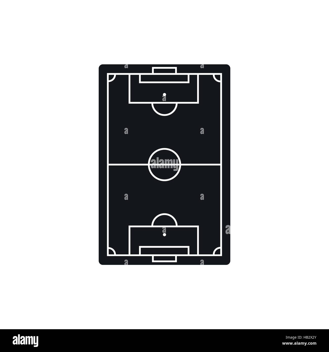 Football playground black simple icon Stock Vector Image & Art - Alamy