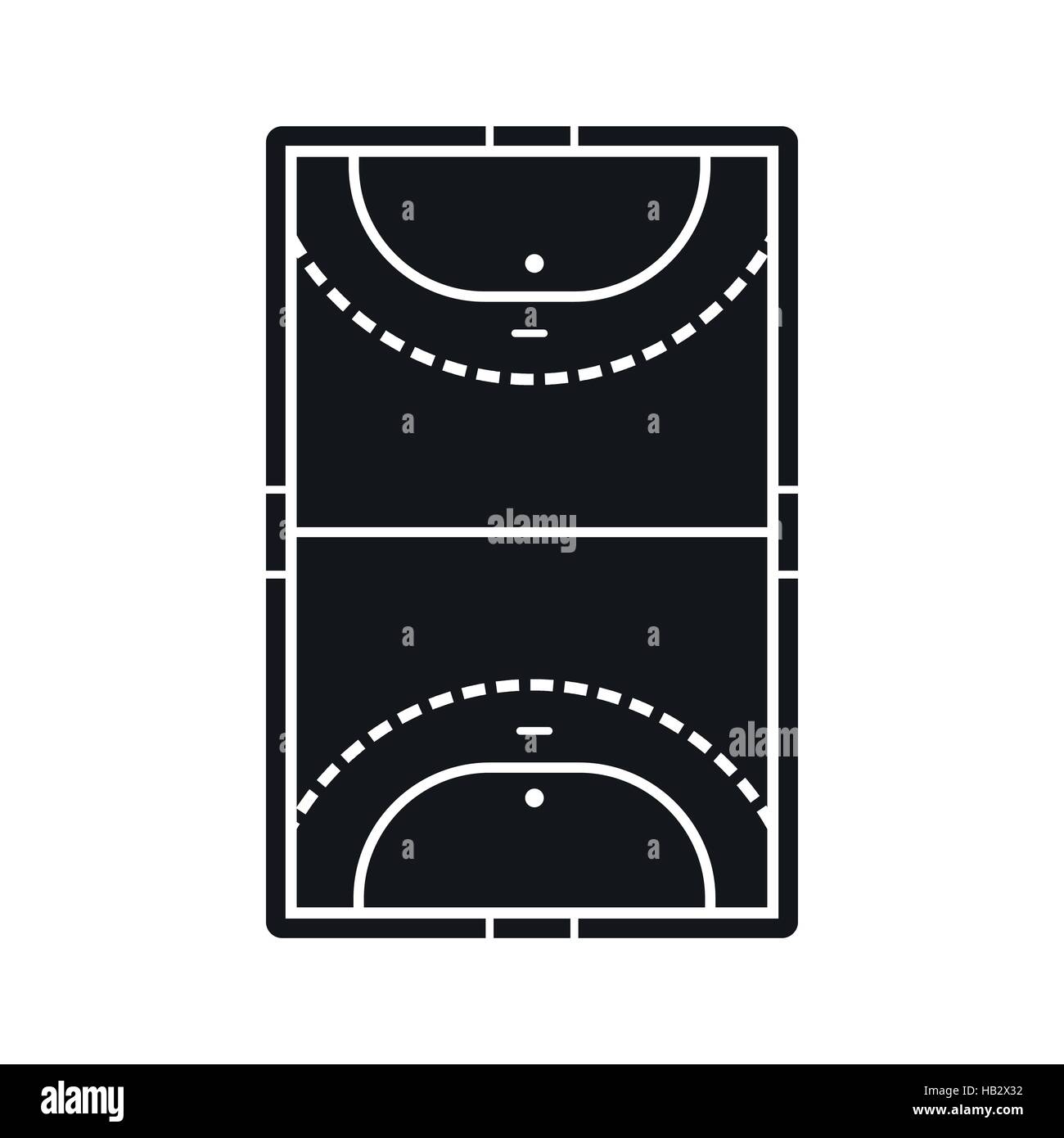 Handball field icon Stock Vector Image & Art - Alamy