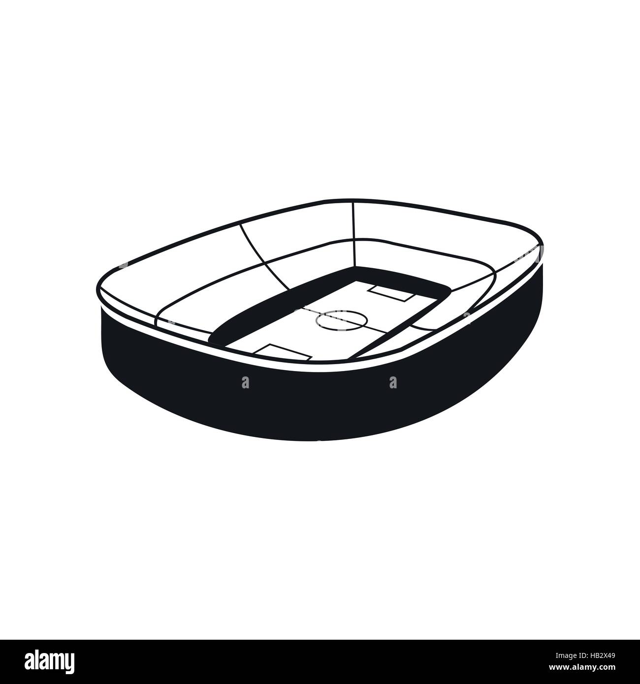 Oval footbal stadium black icon Stock Vector Image & Art - Alamy