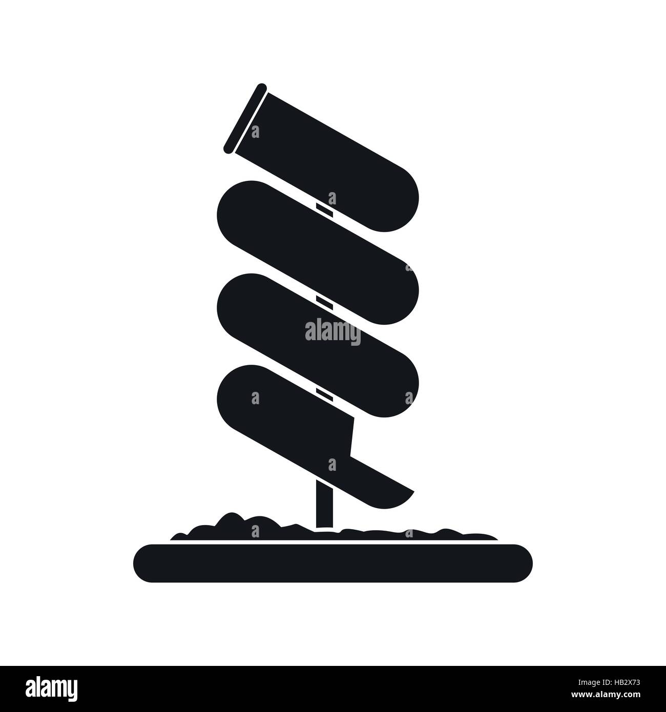 Tubular slide black simple icon Stock Vector Image & Art - Alamy