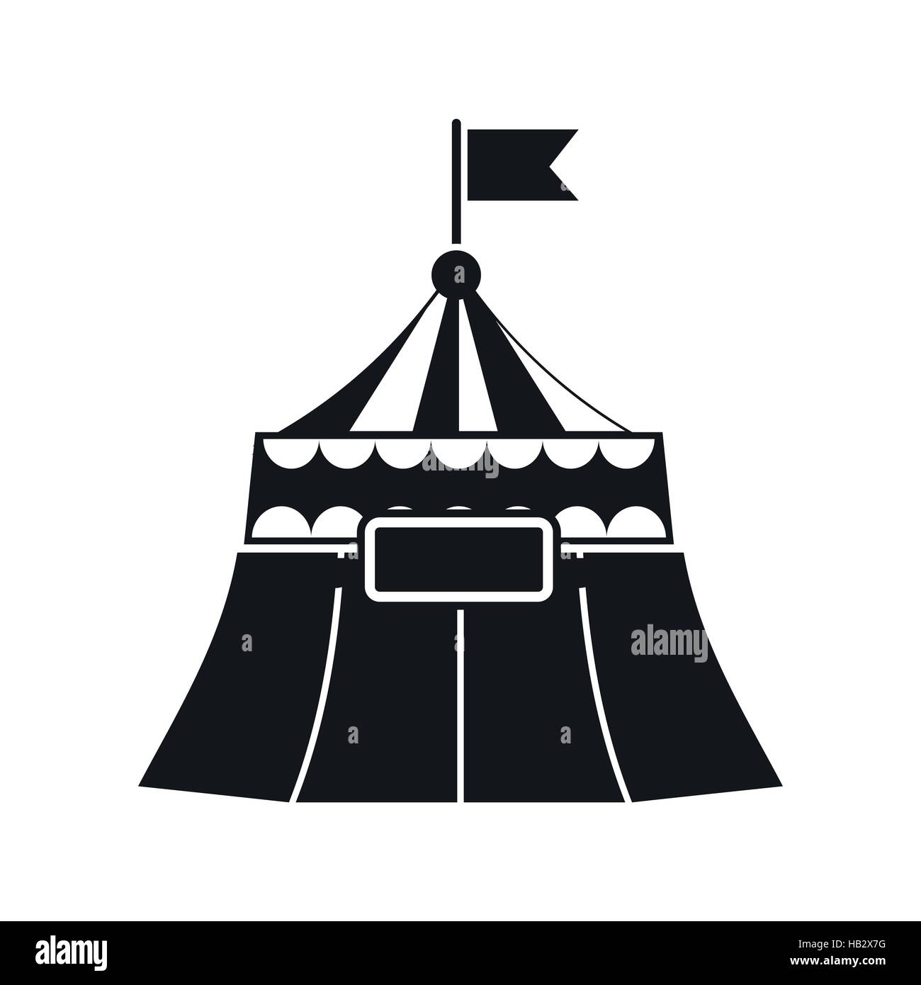 Circus tent black simple icon Stock Vector Image & Art - Alamy
