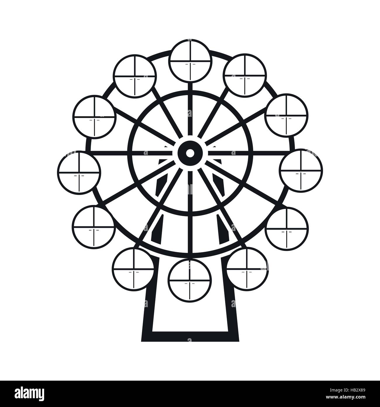 Ferris wheel fair night Stock Vector Images - Alamy