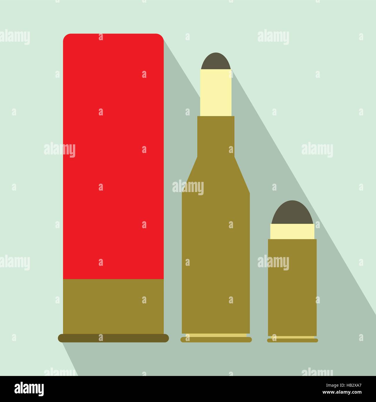 Red shotgun shell Stock Vector Images - Alamy