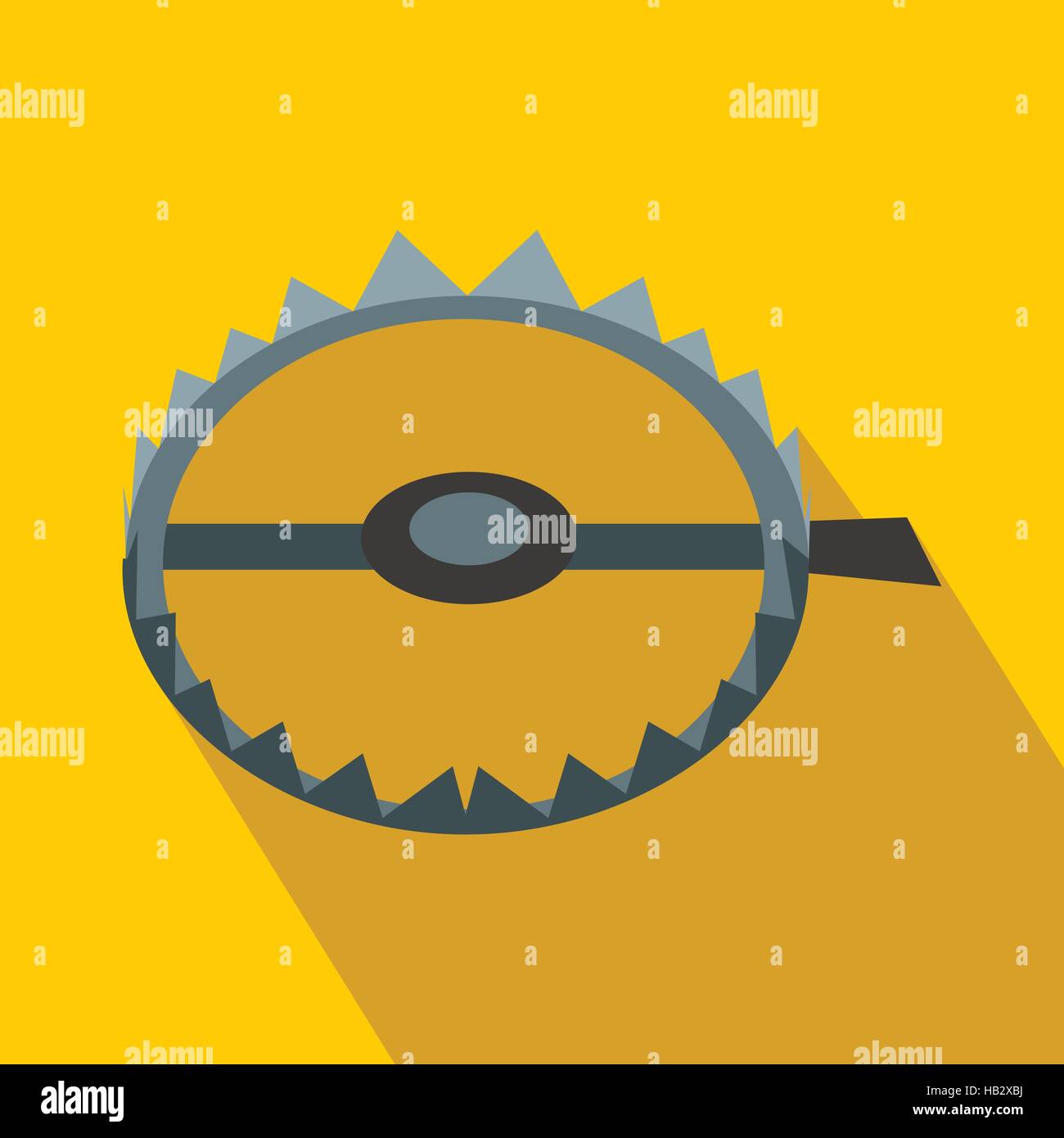 Sharp metal trap flat icon Stock Vector Image & Art - Alamy