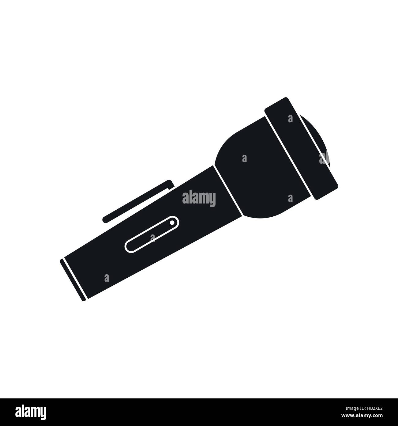 Flashlight black simple icon Stock Vector Image & Art - Alamy