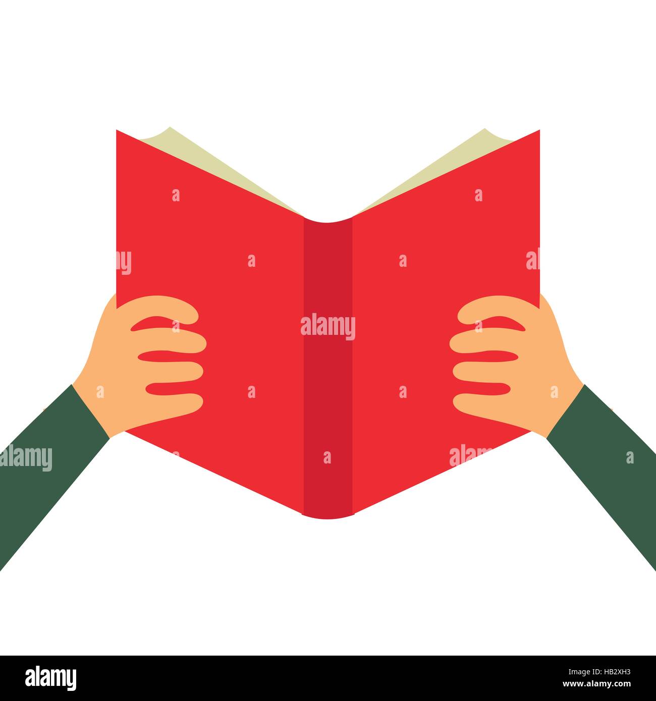Reading book flat icon Stock Vector Image & Art - Alamy